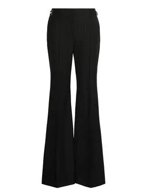 MAX MARA Flared Herringbone Wool Trousers