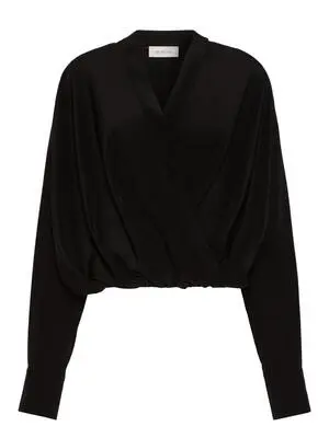 Max Mara Loose-fit Pure Silk Shirt Black
