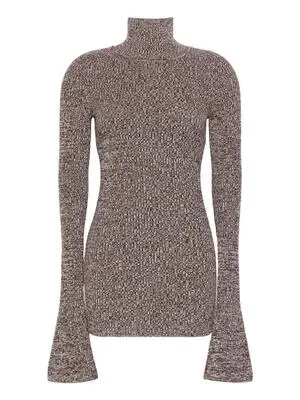 Max Mara Slim Stretch Wool Sweater Chocolate
