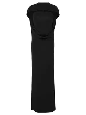 Max Mara Stretch Viscose Organzine Two-piece Dress - Black