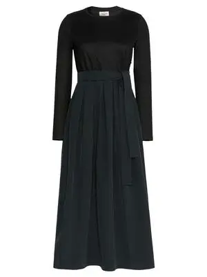 MAX MARA Jacquard Jersey And Taffeta Dress