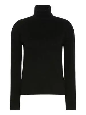 Max Mara Wool And Cashmere Turtleneck Sweater Black