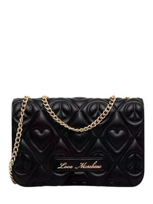 MOSCHINO Quilted Heart-motif Shoulder Bag
