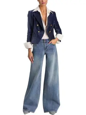 ALICE + OLIVIA Sable Double-breasted Blazer