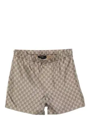 GUCCI Printed Silk Twill Shorts