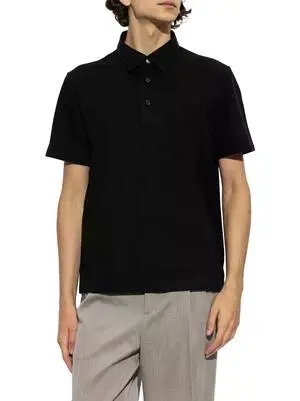 Brioni Essential Embroidered-logo Polo Shirt - Black