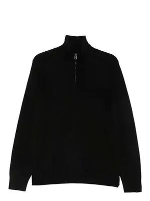 Guest In Residence Quarter-zip Cashmere Sweater - Black