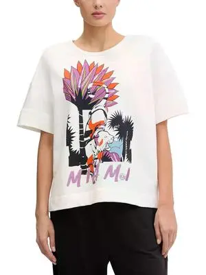 SPORTALM Graphic-print Sequin-embellished Sweatshirt - White