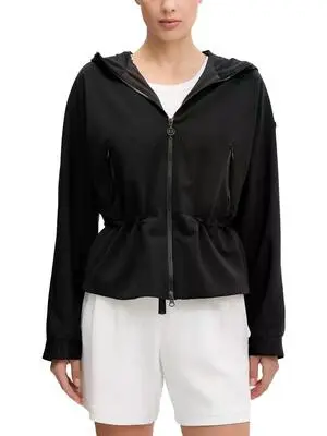 SPORTALM Embroidered Drawstring Jacket - Black