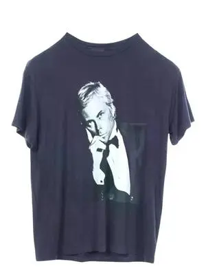 Giorgio Armani 2010s Photographic-print T-shirt - Blue
