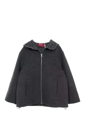 GUCCI 2010s Logo-embroidered Hooded Jacket