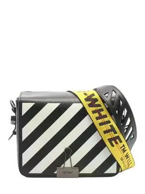 Off-White 2010s Diagonal Binder Shoulder Bag Black