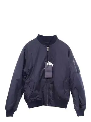 Prada 2020s Padded Blouson Bomber Jacket - Blue
