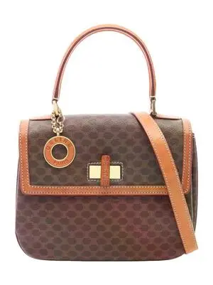 Celine 2000s Macadam Turn-lock Tote Bag - Brown