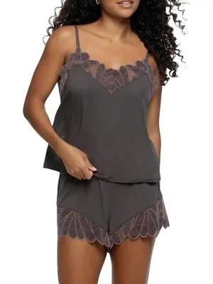 Felina Sienna Cami Short Pajamas - Shale