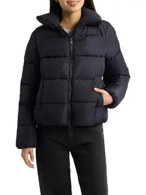 SAVE THE DUCK Soy Water Resistant Puffer Jacket - Black