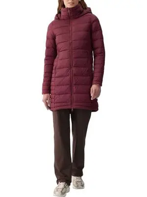 LOLE Clara Water Repellent 650 Fill Power Down Puffer Jacket Deep Wine