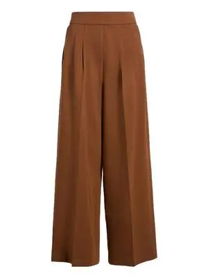 Spanx Pleated Ponte Wide Leg Pants - Brandy