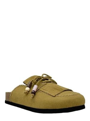 SHU SHOP Tilly Faux Suede Clog - Camel Suede