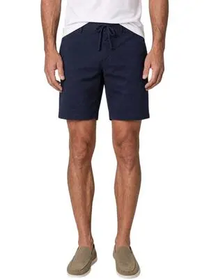 Robert Talbott Stewart Stretch Linen Blend Convertible Drawstring Short Navy
