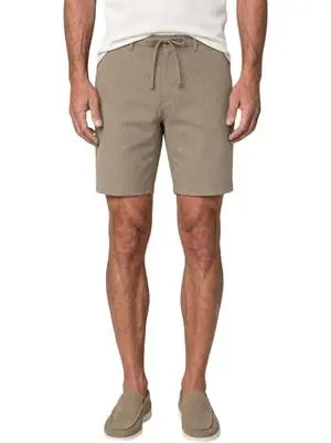 Robert Talbott Stewart Stretch Linen Blend Convertible Drawstring Short Stone