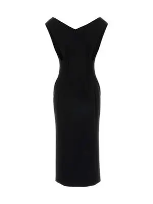 JIL SANDER Crepe Dress - Black