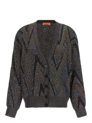 MISSONI Sequin Zigzag Cardigan