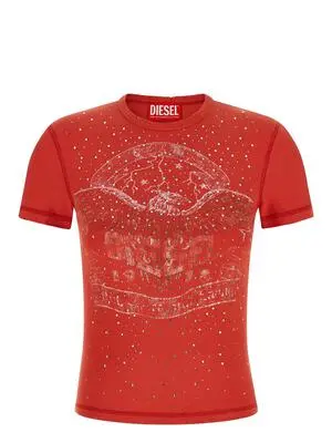 DIESEL® T-marsy-rib-cry' T-shirt - Red