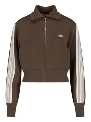 AUTRY Knitted Viscose Jacket - Brown