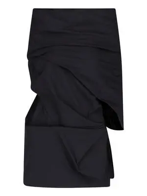 ENTIRE STUDIOS Asymmetric Top "marina - Black