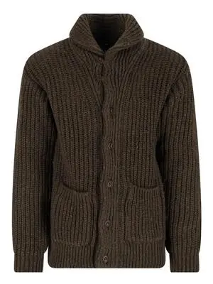 DUNST Wool-blend Cardigan Brown