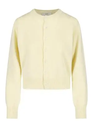 DUNST Wool-blend Cardigan Yellow