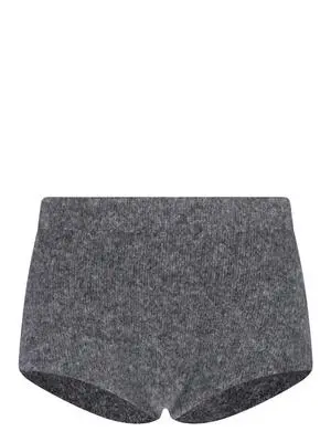 ENTIRE STUDIOS Grey Wool-blend Shorts - Gray