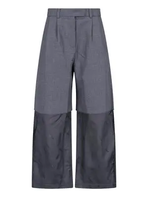 Vaquera Wide-leg Trousers "chopped - Gray