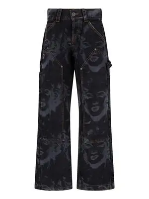 Vaquera Wide Jeans "marilyn Workwear - Black