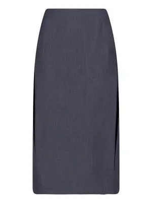 JIL SANDER Wool Fil-à-fil Skirt