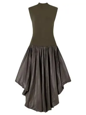 Aje Venetia Knit Midi Dress - Green