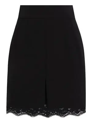 Dolce & Gabbana Lace Detail Mini Skirt - Black