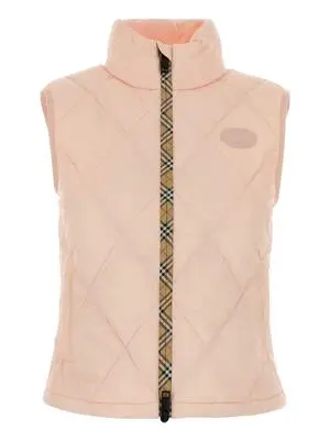 Burberry Light Nylon Sleeveless Jacket - Pink