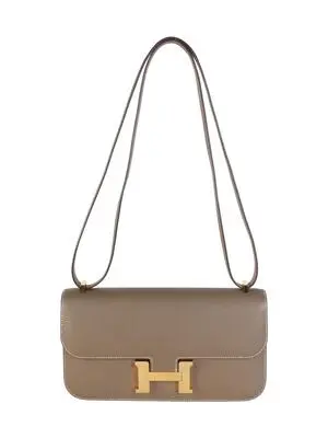 HERMÈS Etoupe Epsom Constance 1-Elan GHW