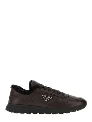 Prada Dark Leather Prax 2.0 Sneakers - Brown