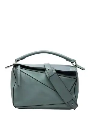 Loewe 2016 Medium Calfskin Puzzle Satchel - Blue