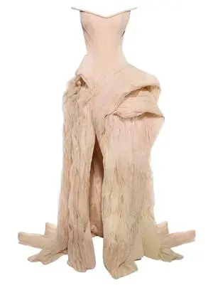 GEMY MAALOUF Corset-style Ruffled Dress