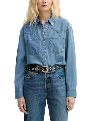 LEVI'S Teodora Western Shirt - Blue