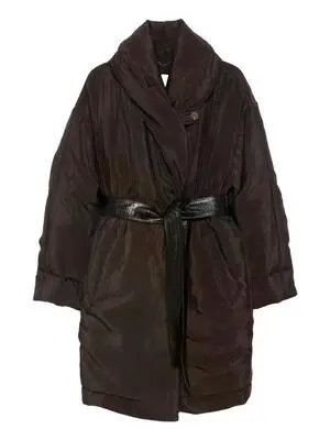 Magda Butrym Belted Padded Coat - Brown
