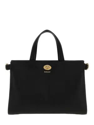 Burberry Leather Small Cotswolds Handbag - Black