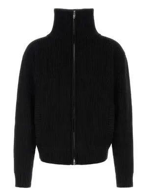 Balenciaga Cotton Blend Cardigan - Black