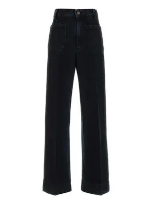 Victoria Beckham Dark Denim Alina Jeans - Blue