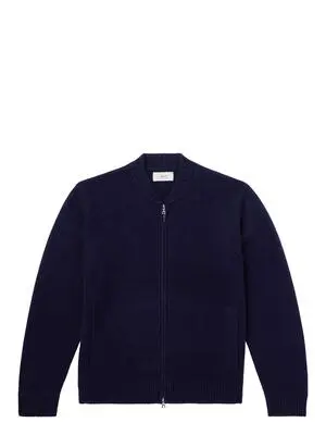 Mr P. Mr P. - Brushed Cashmere Zip-Up Cardigan - Men - Blue - XS Navy