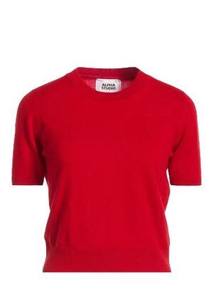 Alpha Studio Sweater Size Geelong Wool - Red